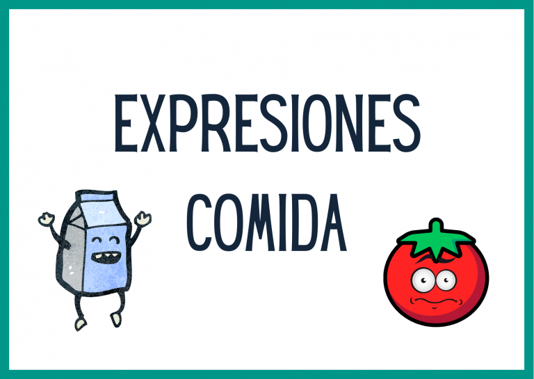 EXPRESIONES CON COMIDA | Expresiones En Español | ELE Arche-ELE