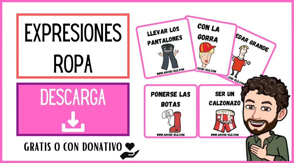 EXPRESIONES ROPA | VOCABULARIO | Arche-ELE
