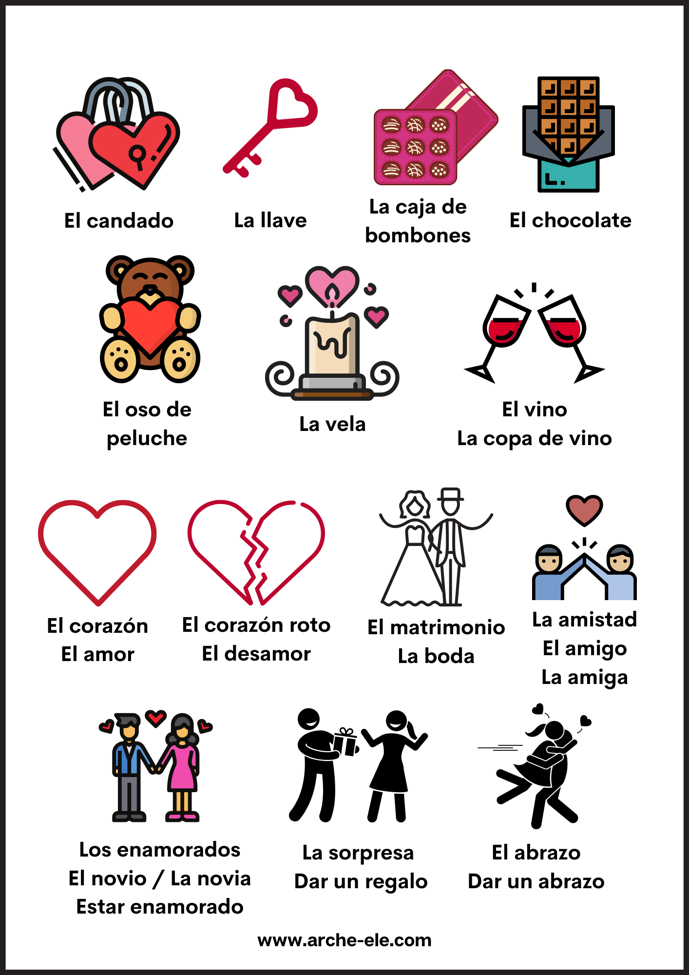 SAN VALENTÍN - 14 De Febrero | El Día De Los Enamorados | ELE | Arche-ELE