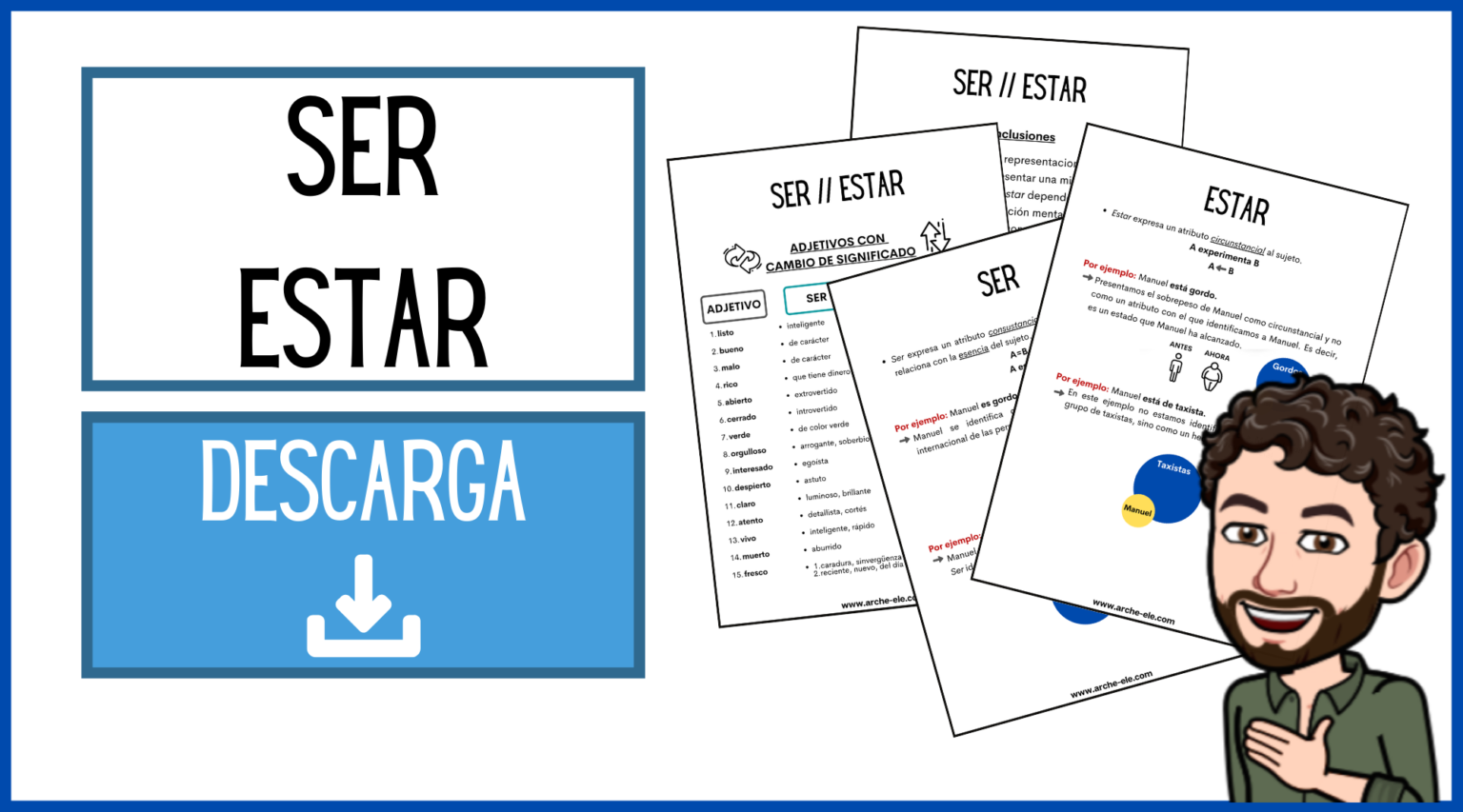 SER Y ESTAR | Diferencia | Gramática Cognitiva | ELE | Arche-ELE